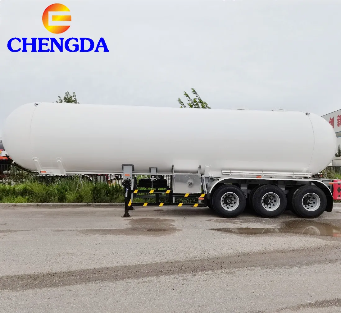 New 60m3 Lpg Gas Tank Truck Semi Trailer 30tons Lpg Tank Semi Trailer ...