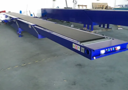 Cargo Handling 3 Sections Container Loading Unloading Extendable Platform Telescopic Belt ...