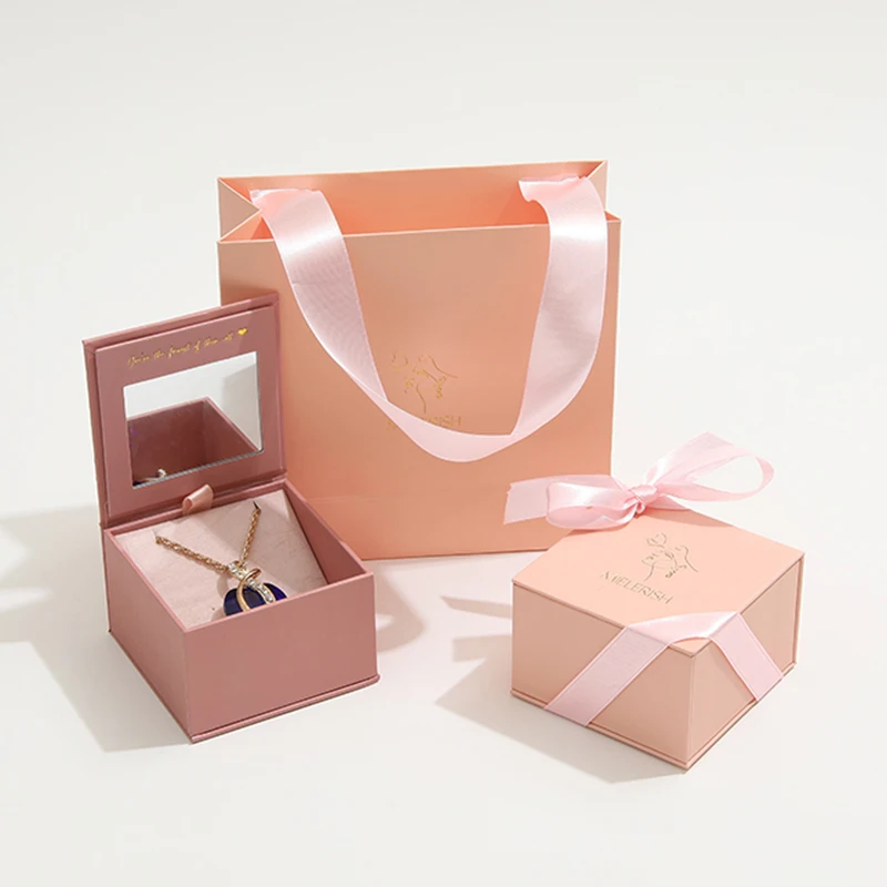 Custom Logo Luxury Jewelry Box - Elegant Packaging Design