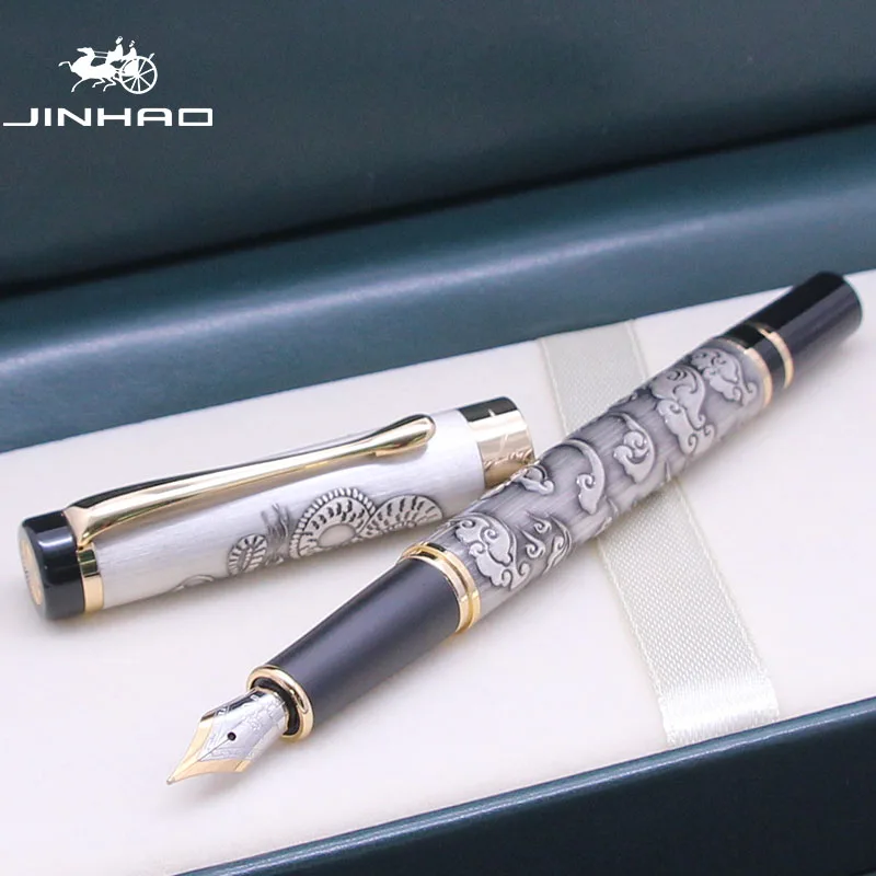 Alibaba.com: Jinhao 5000 metal fountain pen with dragon texture carving ...