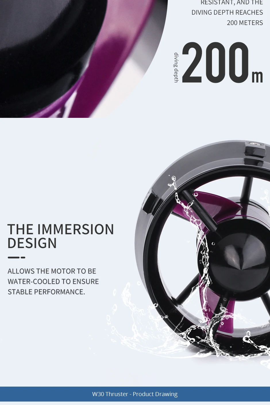 Rov Thruster Underwater Brushless Dc Motor Generator With Propeller For ...