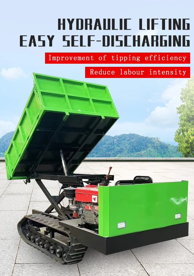 Mini Dumper Truck 2000kgs Small Tipper Crawler Dumper For Sale High ...