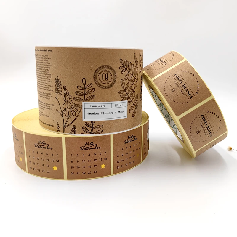 Custom Printed Cosmetic Logo Sticker Waterproof Self Adhesive Vinyl ...