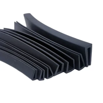 Epdm Rubber U Channel Edge Trim Black U Shape Protector Rubber Beading ...