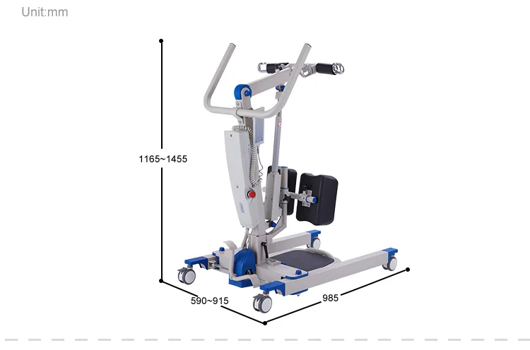 Medical Aluminum Patient Lifting Cranes Electric Adjustable Patient ...