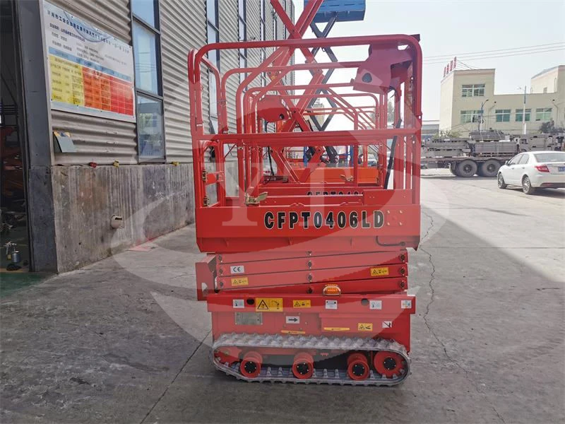 High Rise Manlift Self Propelled Scissor Lift Aerial Crawler Lift Rough ...