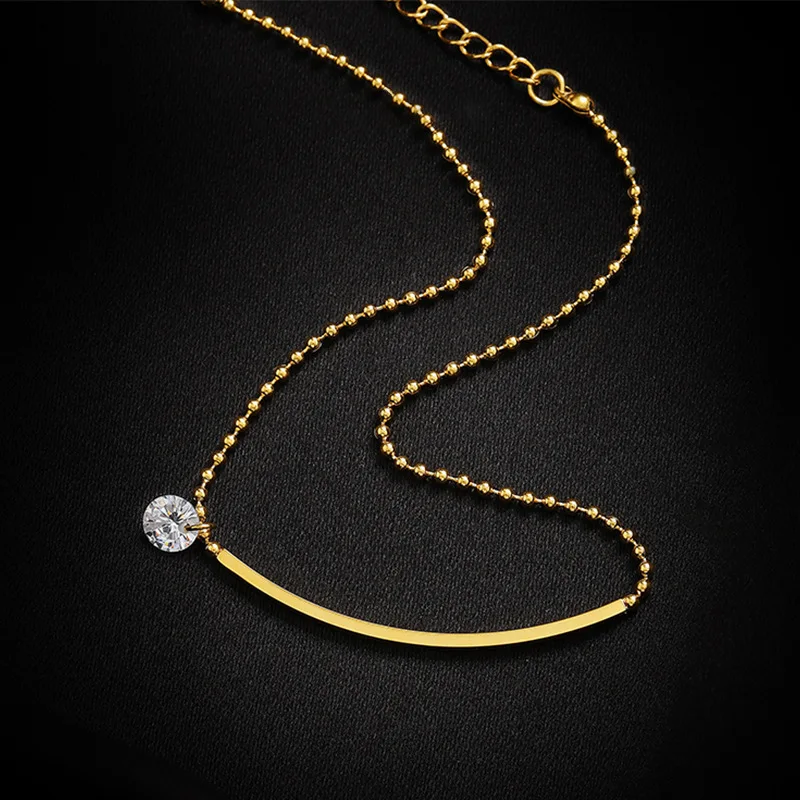 Dainty 18k Gold Plated Stainless Steel Anklets Women Waterproof Beach