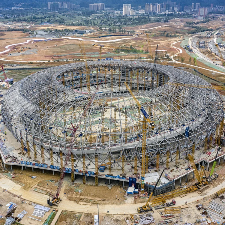 Prefabricated Steel Sports Hall Football Stadiums Sports Complex ...