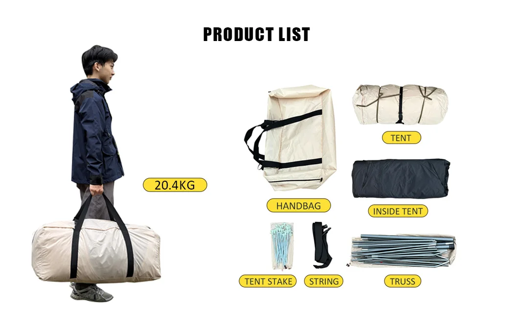 GOFUN Yurt House Glamping Tent - Luxury Camping Experience