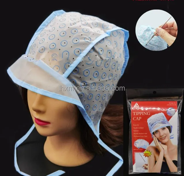 Hair Salon Coloring Plastic Hair Dyeing Cap Plastic Hair Dyeing Cap Hat ...