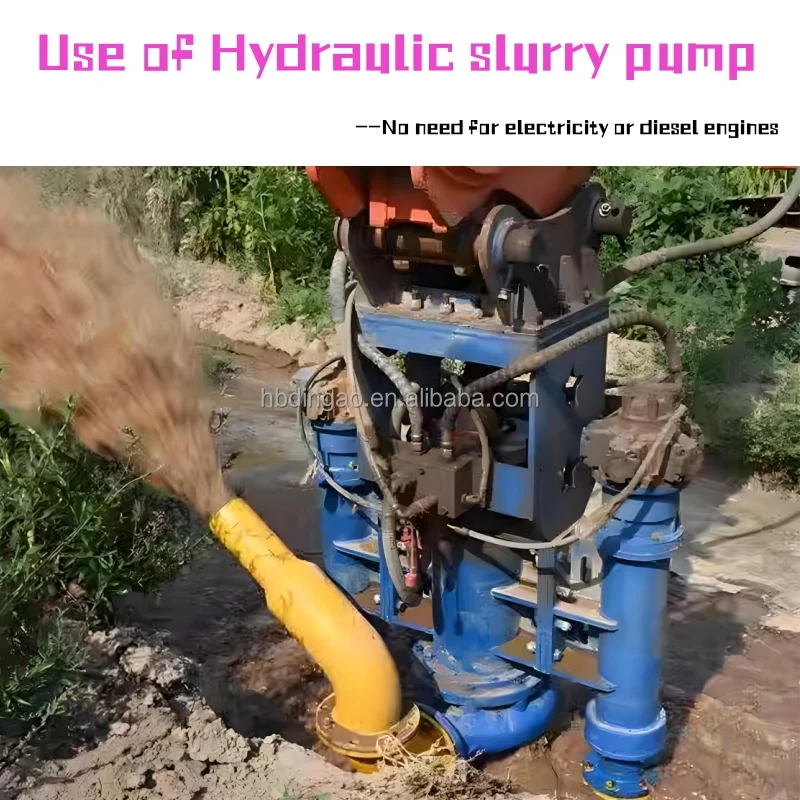 Hydraulic Vertical Submersible Slurry Pump with Agitator, Excavator ...
