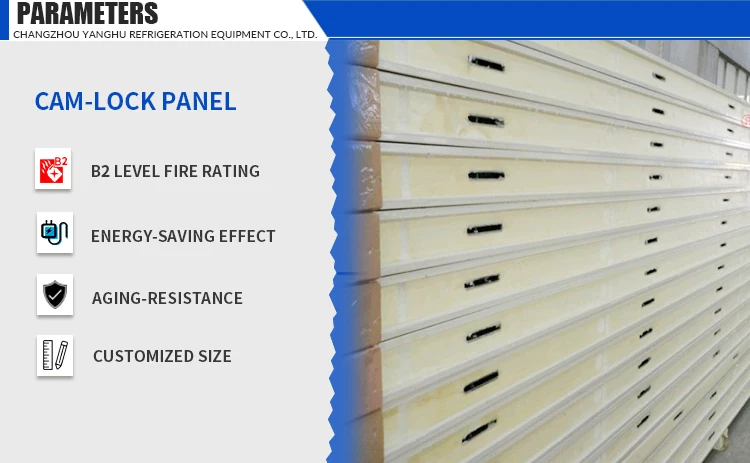 Cam-Lock Wall Panel Cold Storage Sandwich Panels Polyurethane Panel for ...