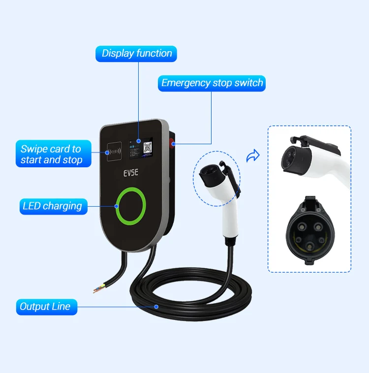 Wholesale Electric Vehicle Home Fast Ev Charger 7kw 11kw Wall-mounted 32a Type1 Charging Station ...