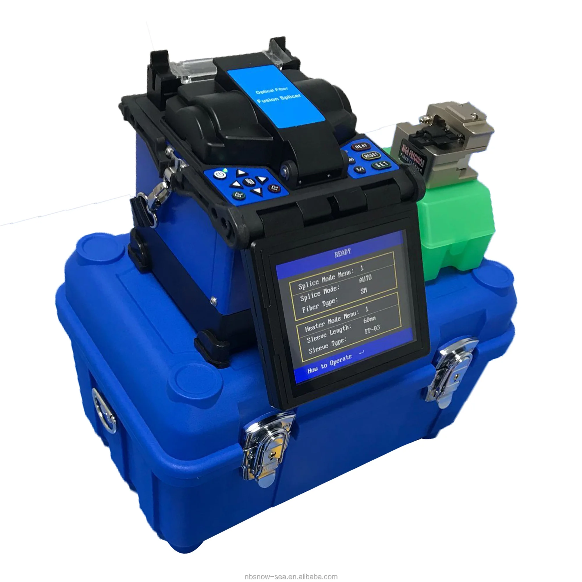 Small Size Fiber Optic Splicing Machine with Dual Heating Groove