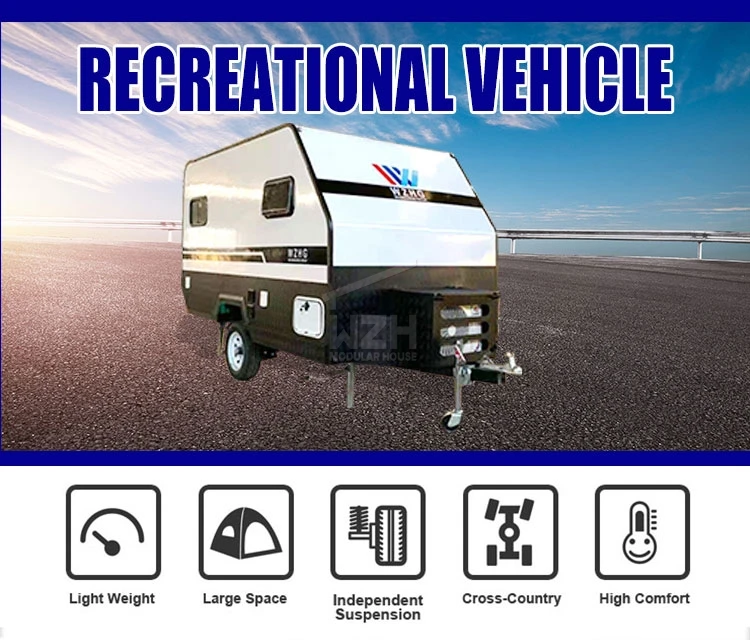 Mini Mobile Recreation Vehicle Camper Home Trailer Camping Caravan