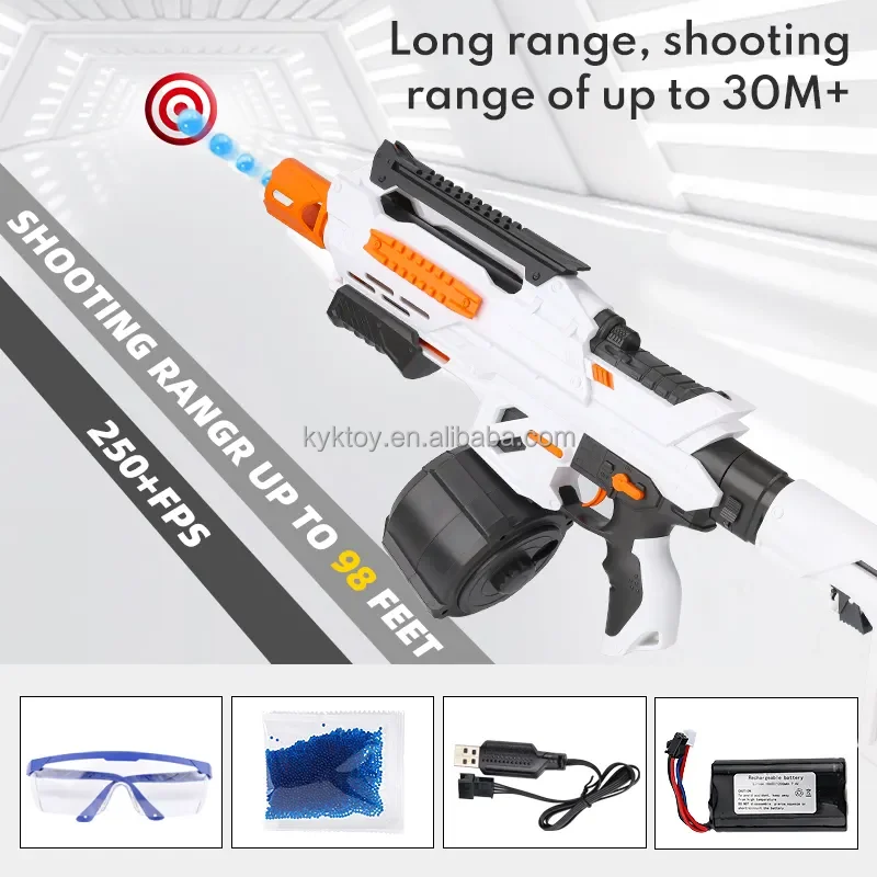 Outdoor Electric Mp5k Akm Ak47 M4 Wate Blaster Bead Crystal Bullet Gel ...