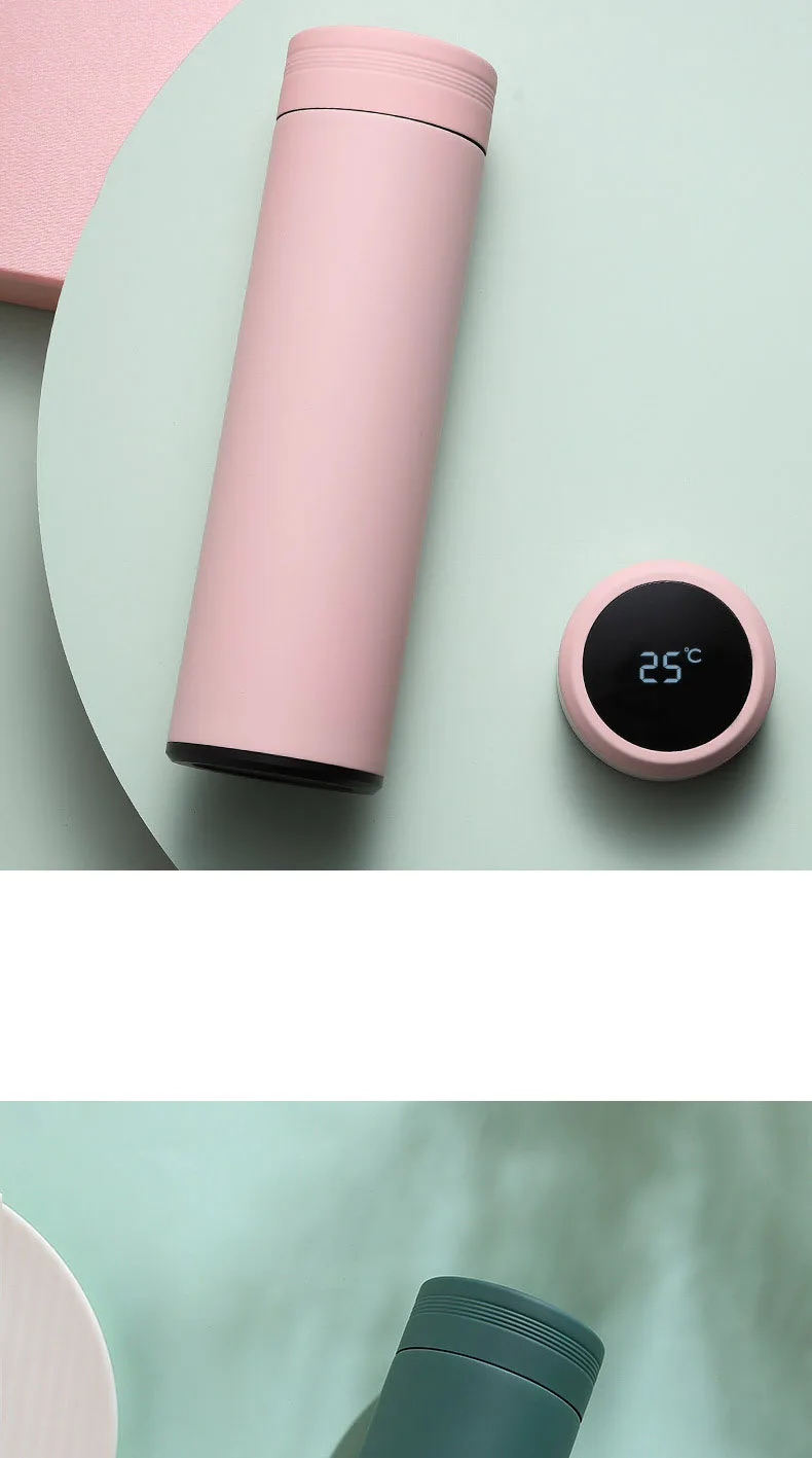 Custom Logo 350ml 500ml Smart LED Temperature Display Thermos Flask