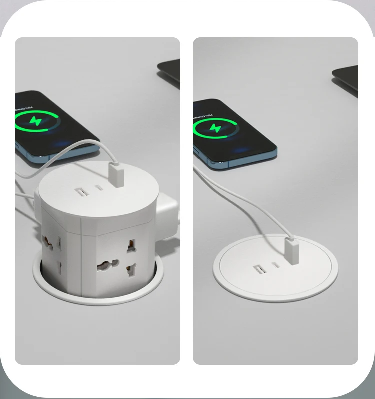 Universal Electric Pop up Tower Socket - Convenient Charging
