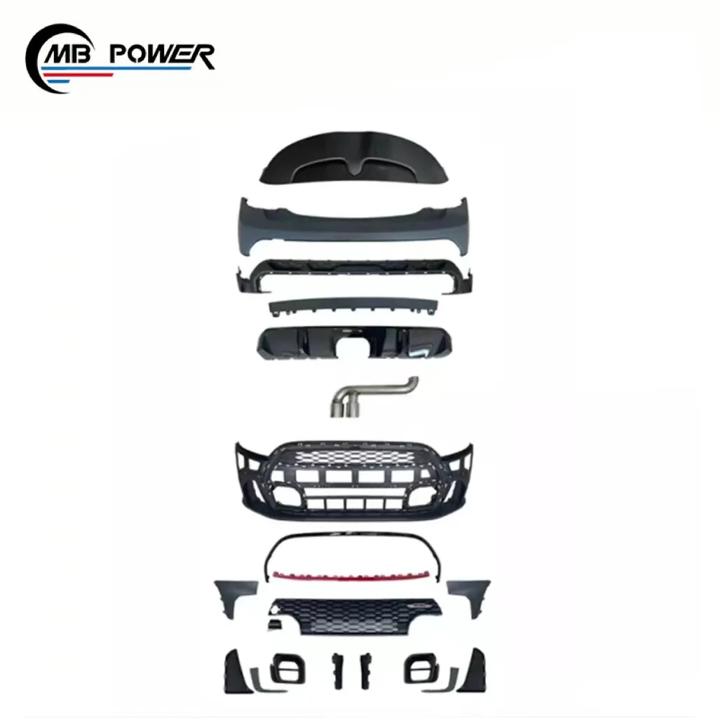 F55 F56 F57 Jcw-style Bodykit For 2021y- Front Bumper Rear Bumper Rear ...