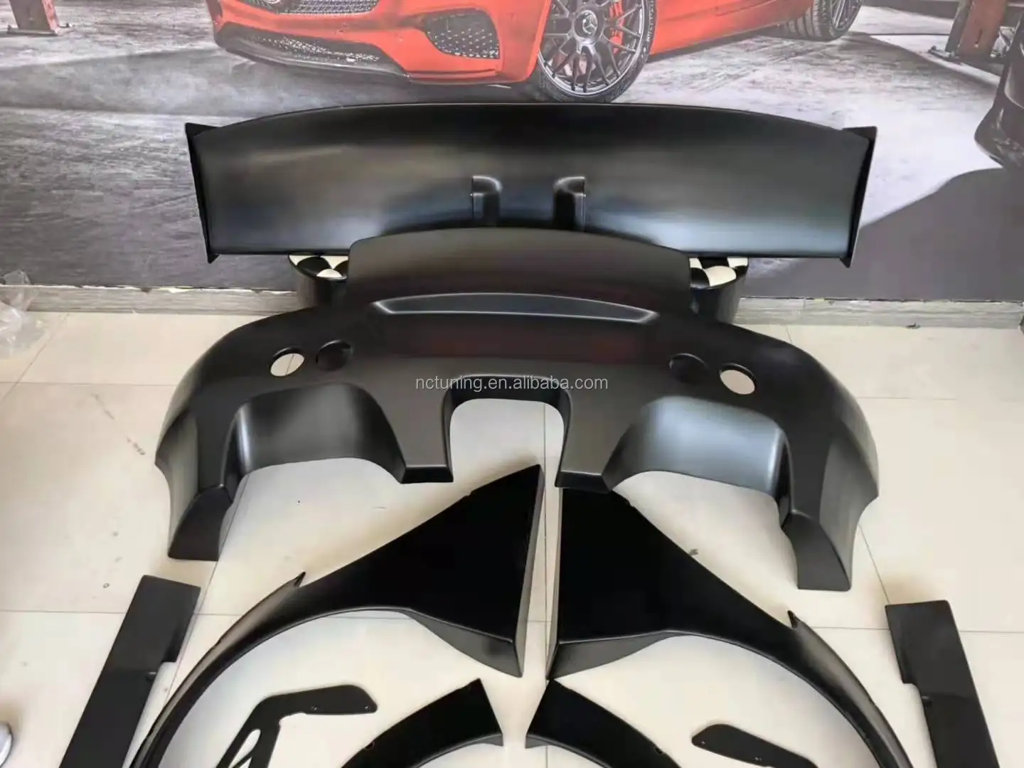 987.1 Rocketbunny Wide Body Kit Front Rear Bumper Side Skirts Spoiler ...