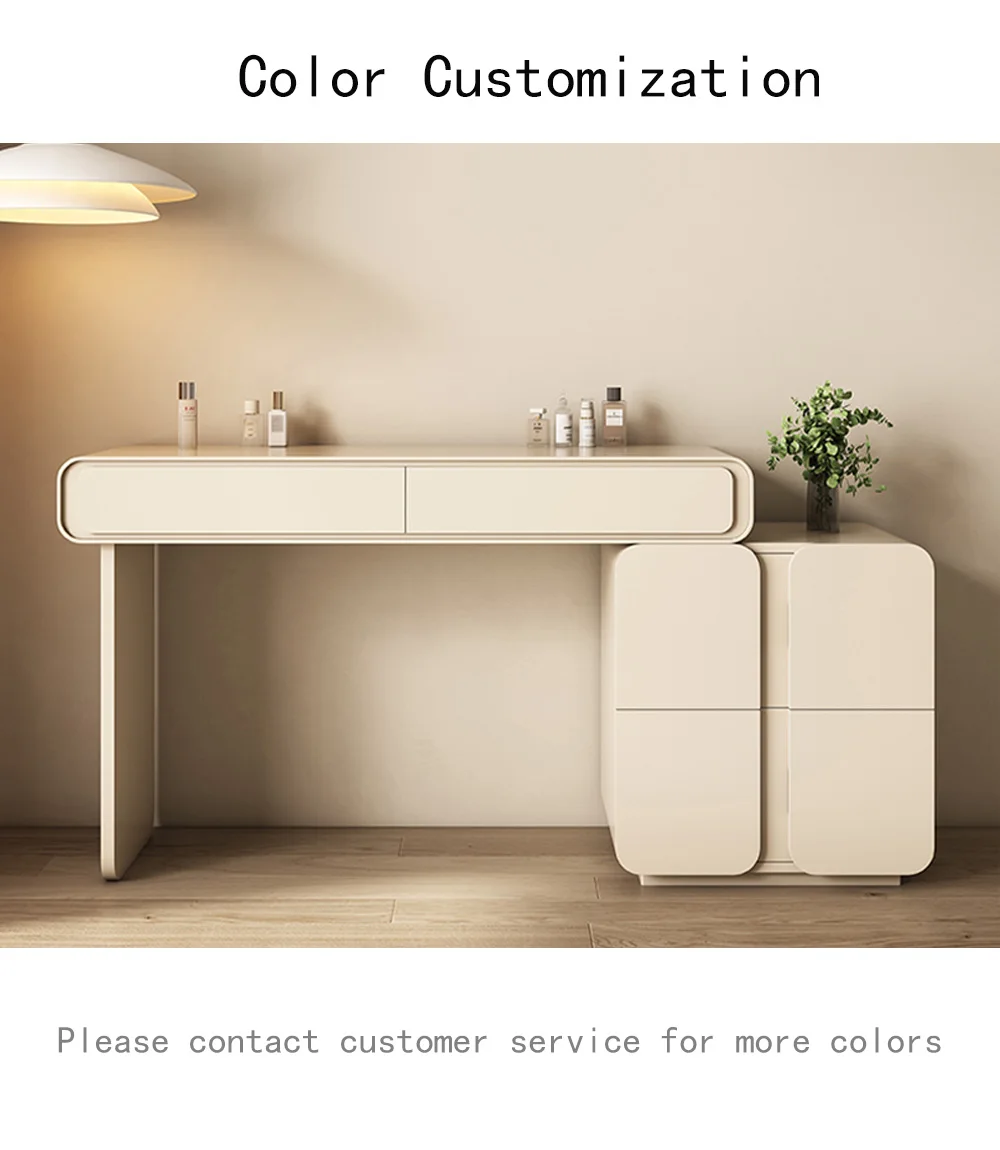 European Style Bedroom Set Dresser Luxury Dressing Table White Makeup ...