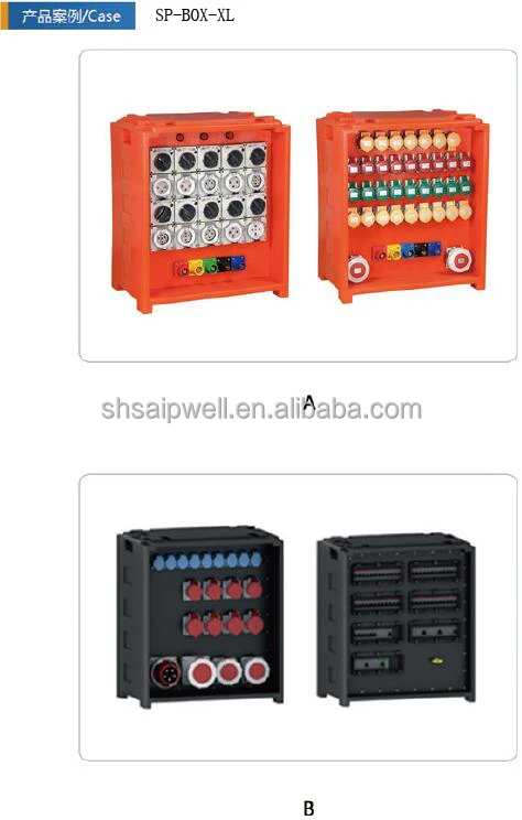 Saipwell Portable Combined Socket Box Industrial Power Distribution ...