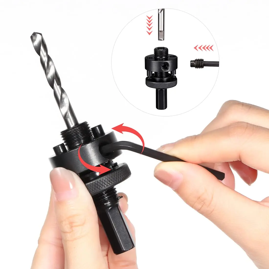 Shanks Hex Keys Adjustable Hole Saw Drill Bit Cutter Hss Hole Saw Drill ...