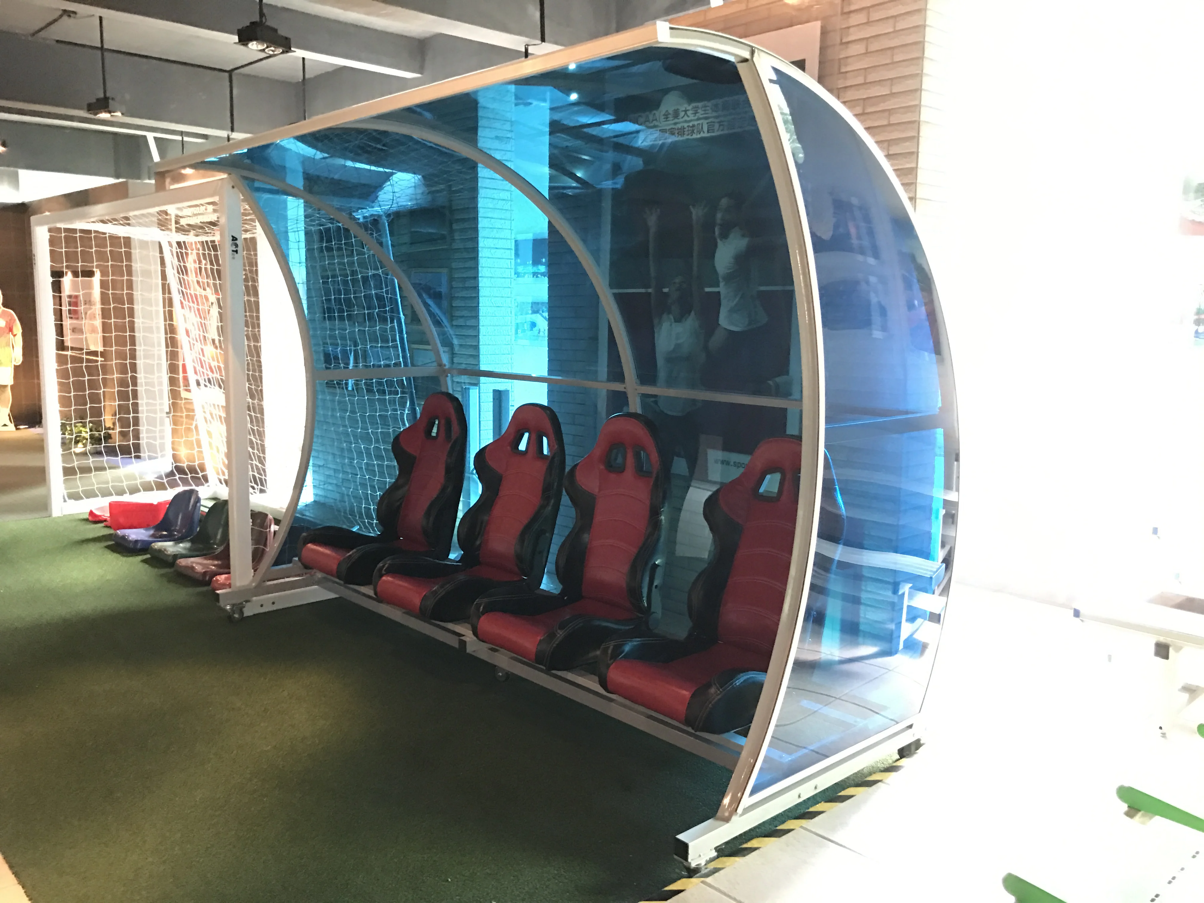 8 Seats VIP Portable Football Stadium Dugout Shelter Sale