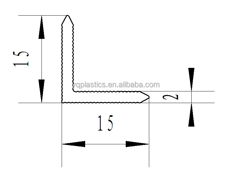 Edge Banding L Shape Plastic Wall Angle Protector Profile