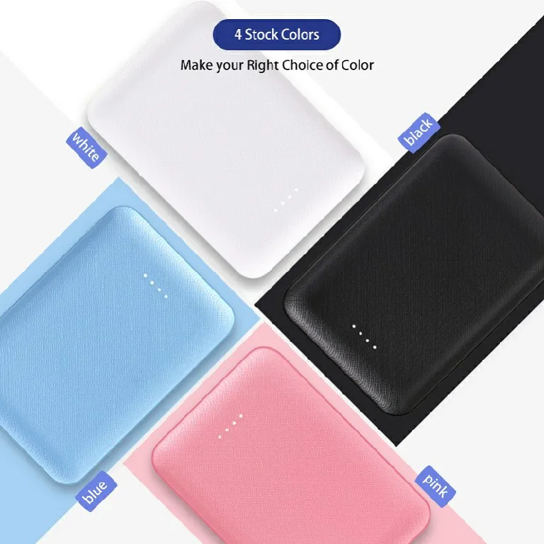 Customized Logo Power Bank Gift Portable Charger Small Pocket Power ...