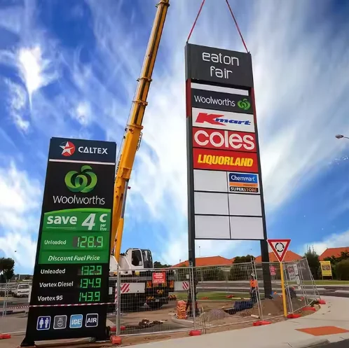 Standing Pillar Sign Board for Business Mall & Shop Billboard Pylon ...