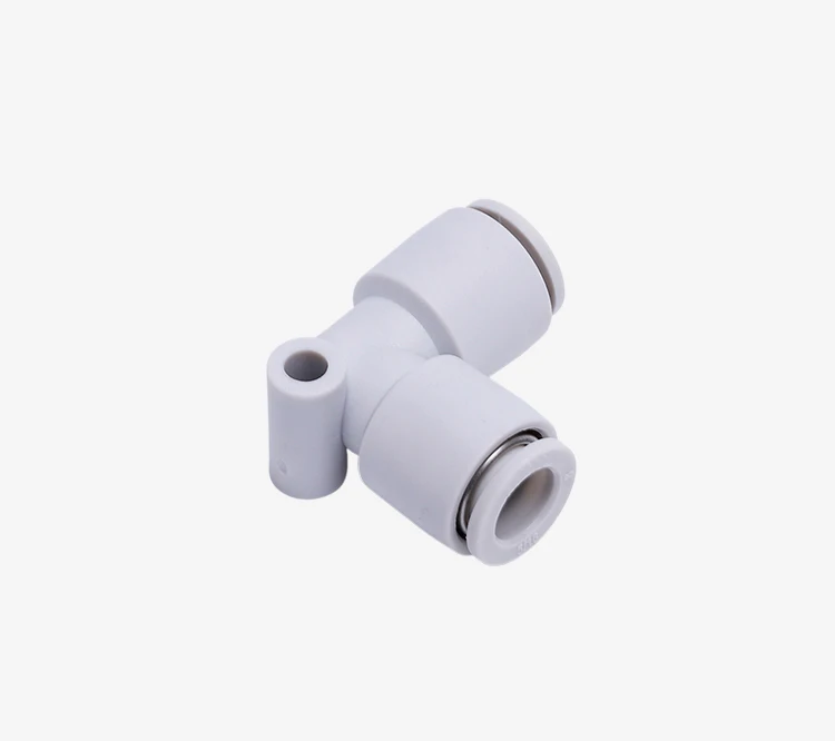 Pv 8mm Pneumatic Tube Air Fitting Plastic Union Elbow L Connector Pipe ...