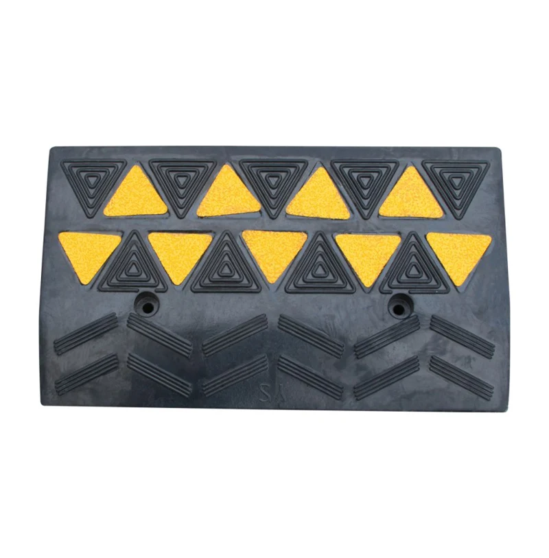 Rubber Kerb Ramp/rubber Curb Ramp with Yellow Glass Bead Reflector ...