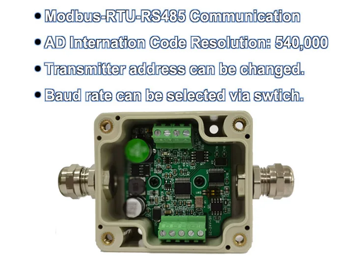 DC24V RS485 Modbus Load Cell Weight Transmitter for PLC