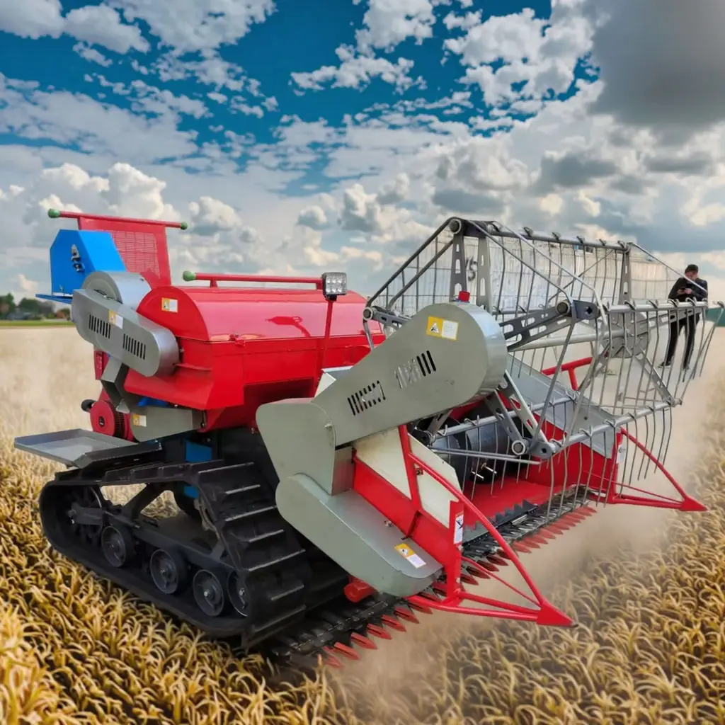 Combine Harvester with Advanced Threshing System for Rice Wheat High ...