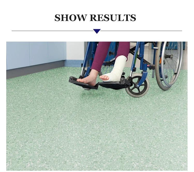 Durable Anti-Bacterial PVC Flooring Tile for Hospitals - Heterogeneous ...