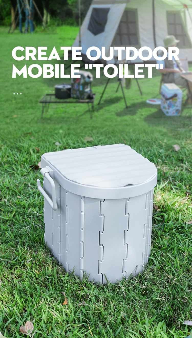 Camping Toilet Folding Camping Toilets Portable Washable Plastic ...
