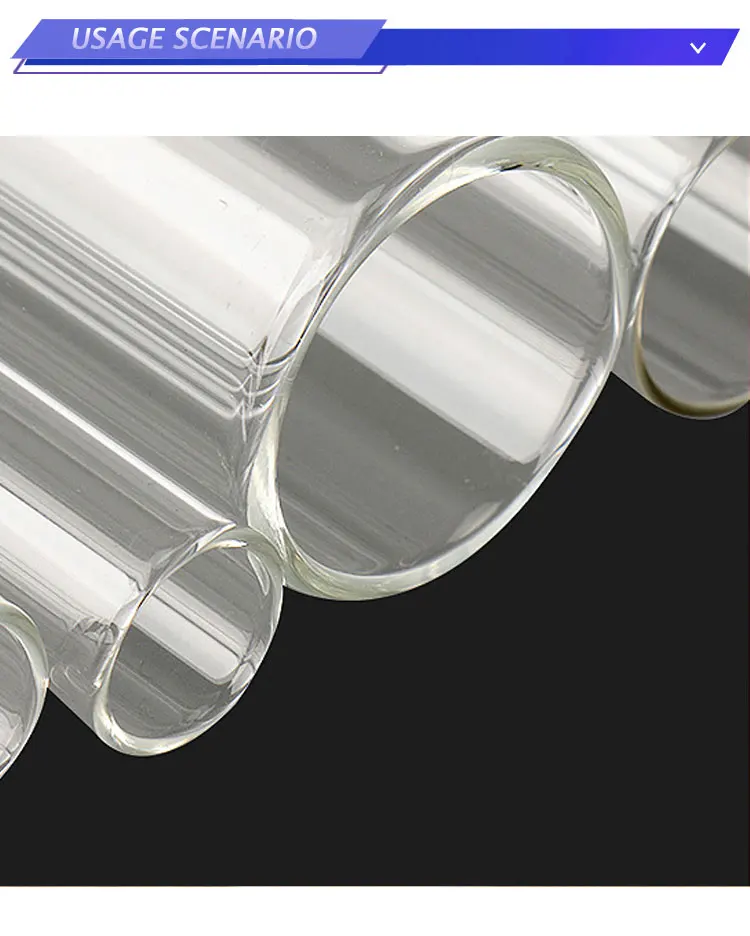 Medical Grade Clear Round Flat Bottom Glass Test Tube Borosilicate ...