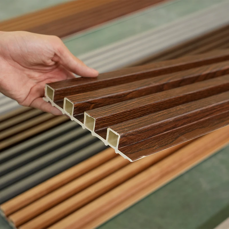 Waterproof Soundproof WPC Wall Cladding - Modern Wooden Fluted Panels ...