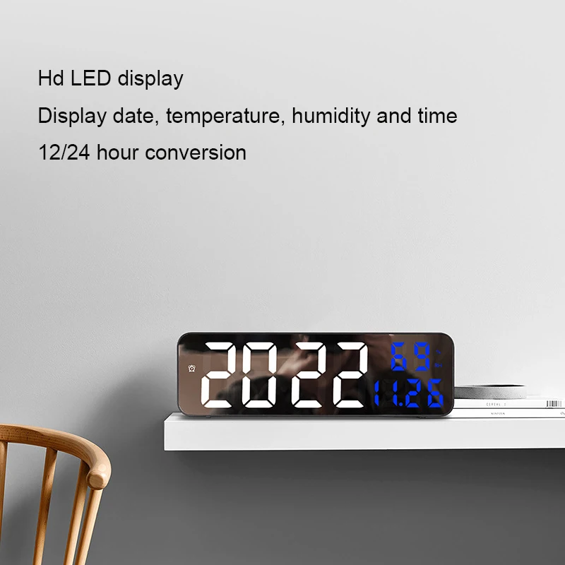 Modern Large Screen Adjustable Brightness Display Time Week Calendar ...