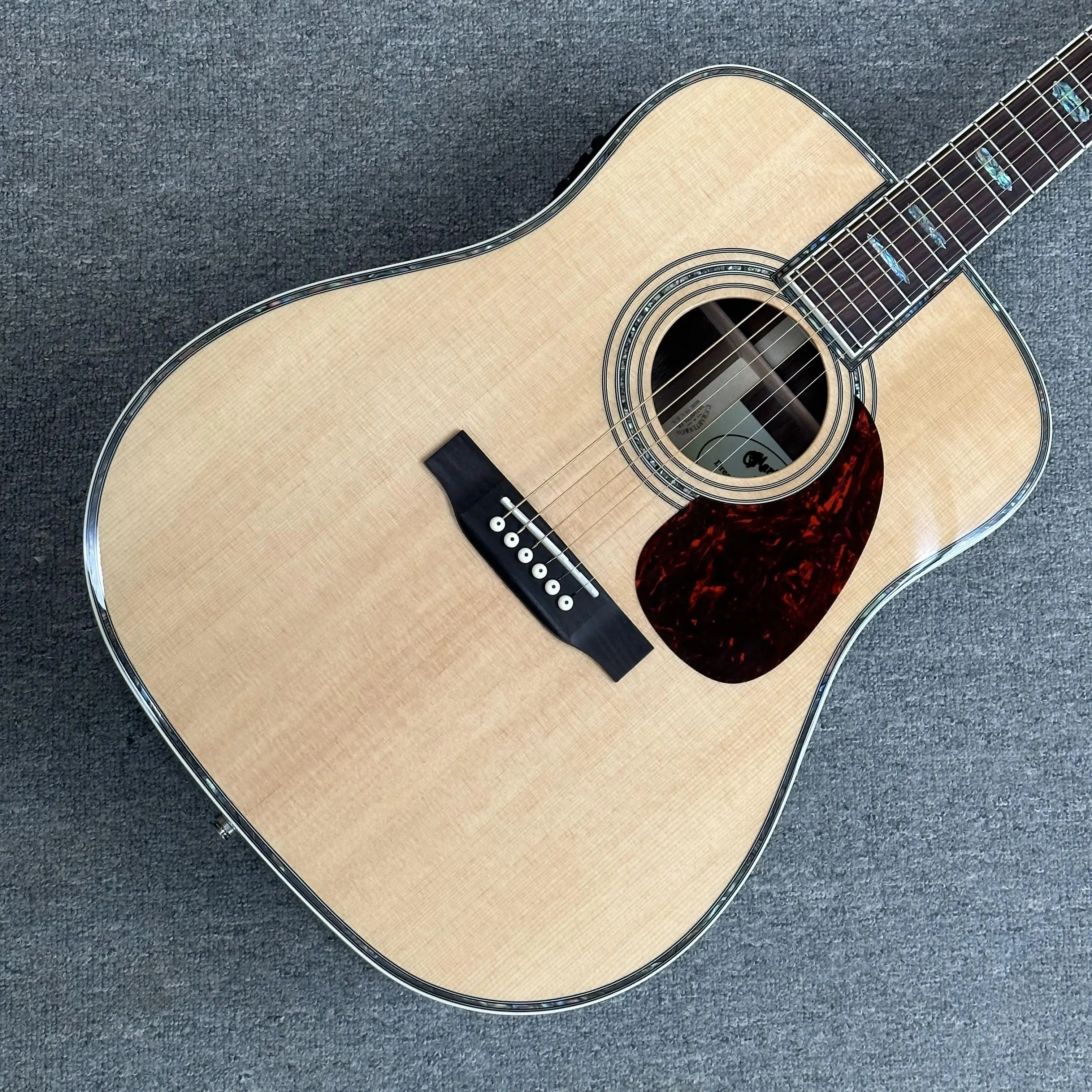 41-Inch D45 Acoustic Guitar with EQ Technology & Rosewood Fingerboard, OEM