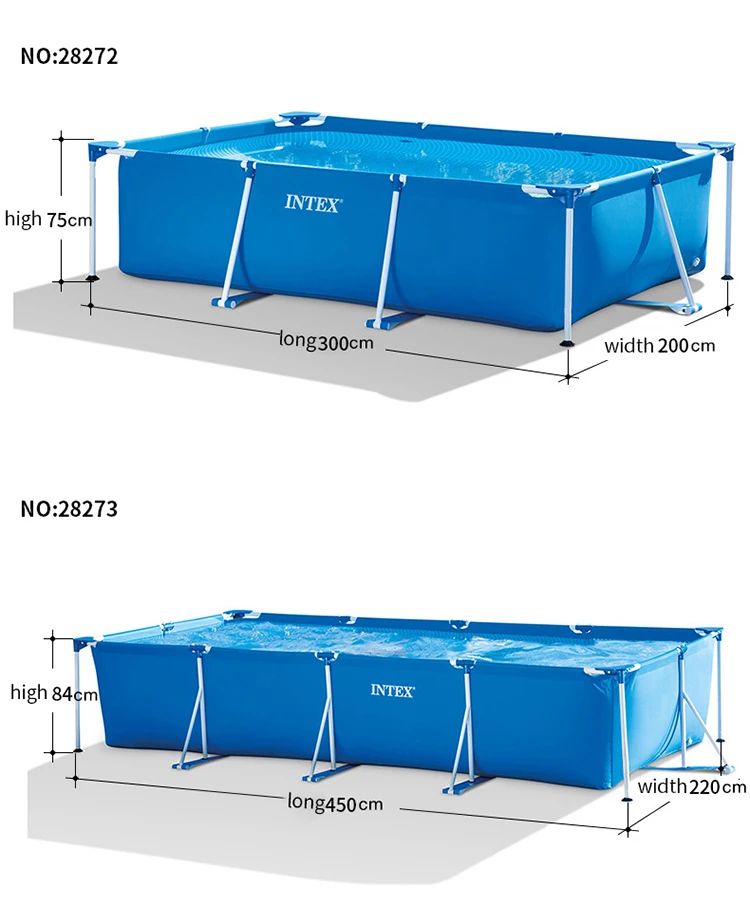 Intex Rectangular Frame 3M X 2M Swimming Pool - Indoor & Outdoor Water ...