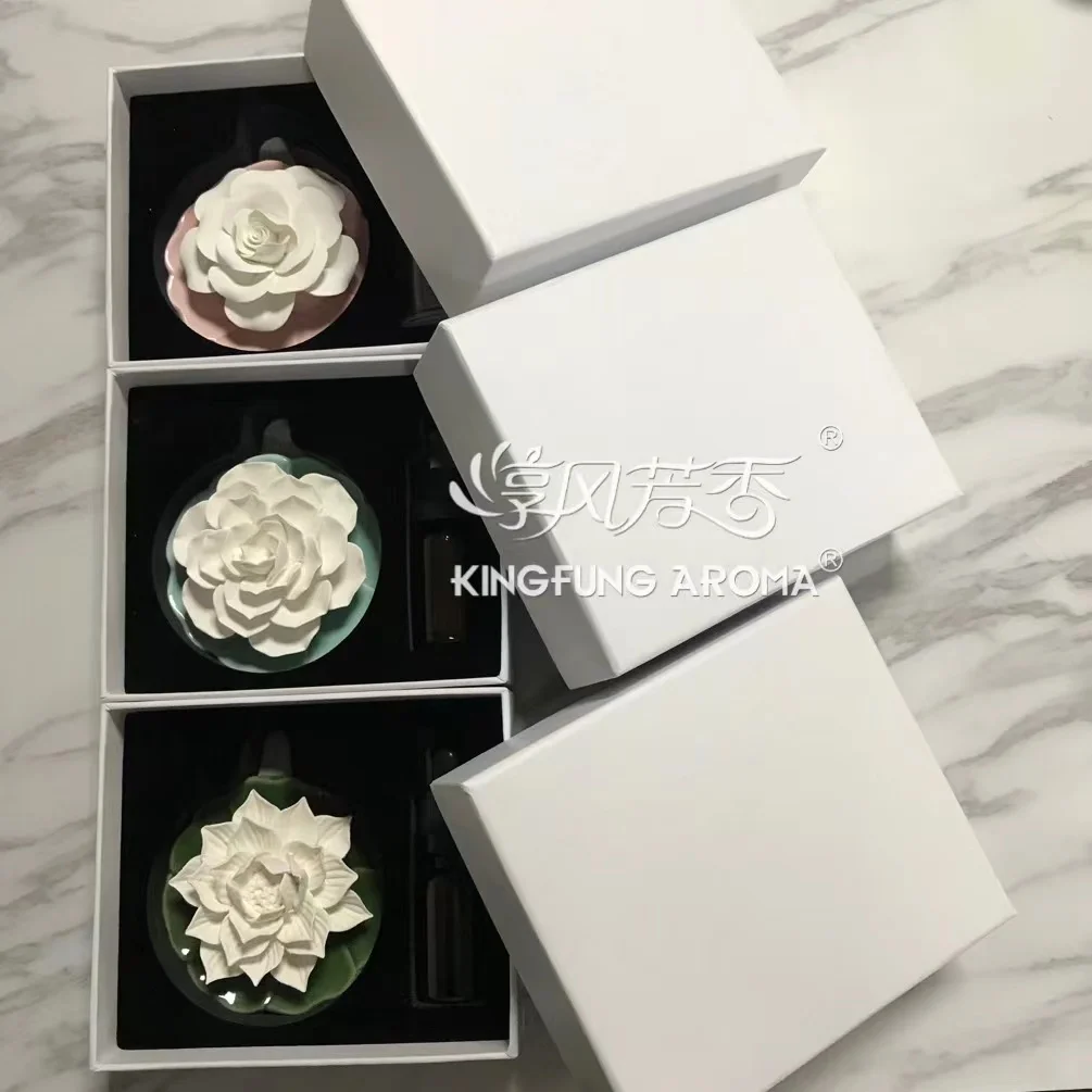 Hot Sell Ceramic Gift Box Packing Plate Flower Diffuser Bottle Reed ...