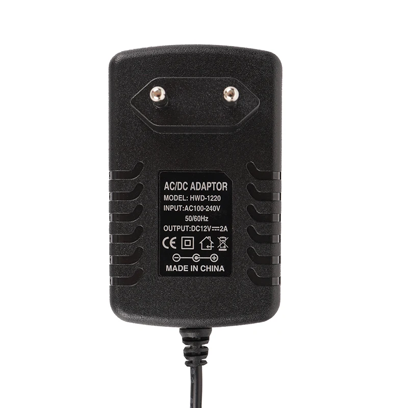 24W Power Supply Adapter with 12V 2A Output 100-240V AC Input 5V 3A 9V ...