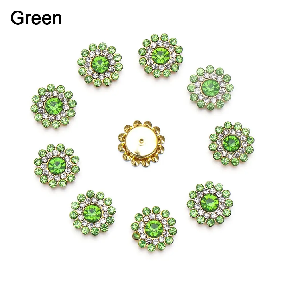 Rhinestone Embellishments Flatback Jewelry Crystal Buttons Crafts Diy ...