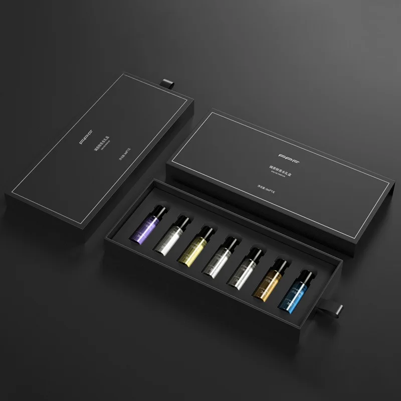 Custom Black Paper Empty Perfume Discovery Tester Mini Sample Gift Box ...