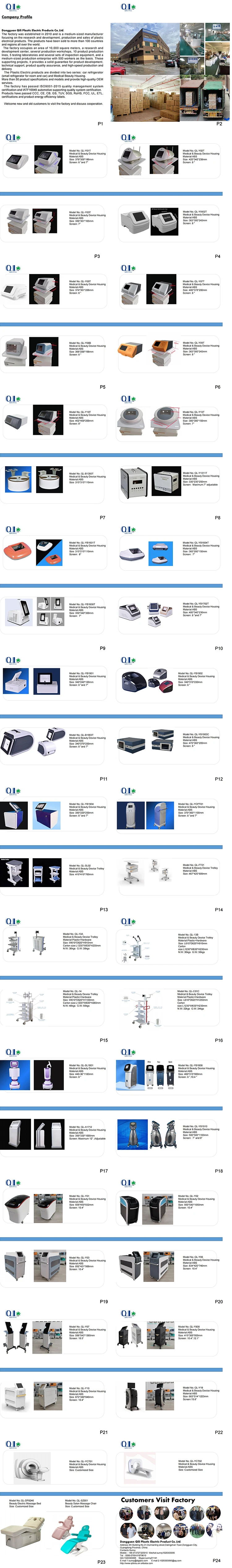 Oem Abs Plastic Enclosure Aesthetic Medical Equipment Shell Plastic ...