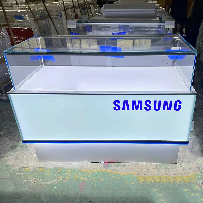 Factory Custom Metal Mobile Phone Display showcase Glass Display ...