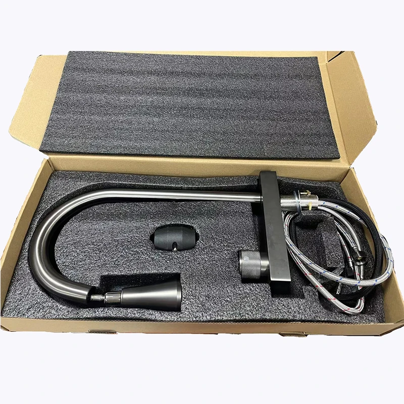 Modern Waterfall Faucet 304 Stainless Steel Kitchen Mixers Rainfall ...