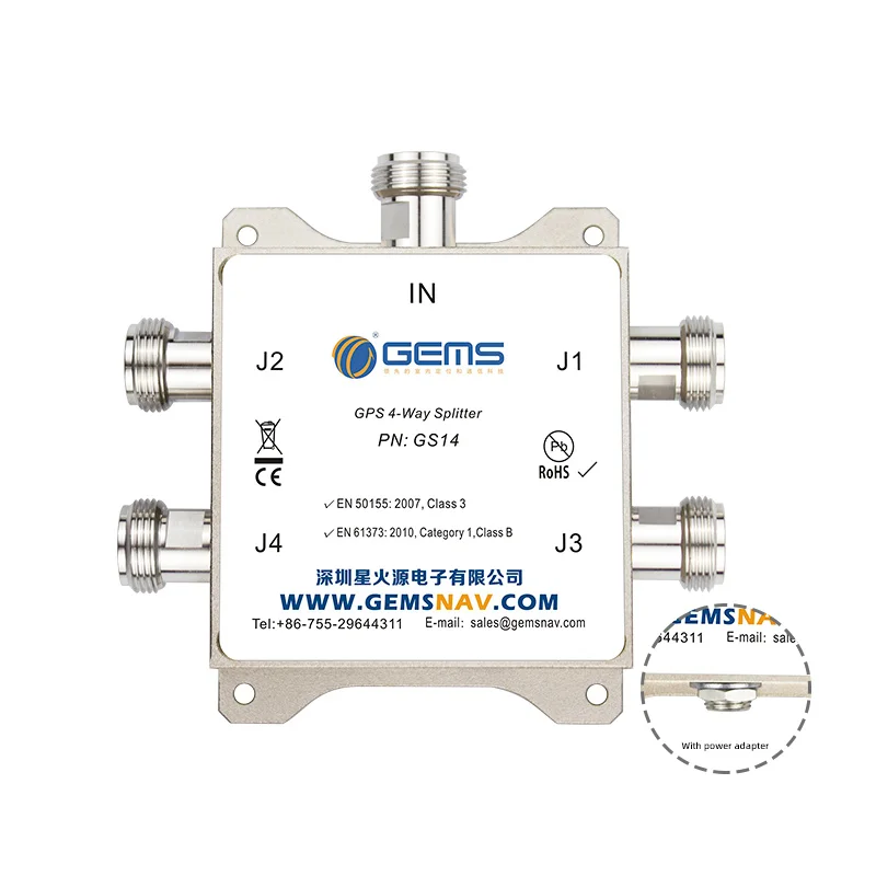 Alibaba.com: 4 Way GPS and GNSS Active Antenna Splitter GS14i: splits ...